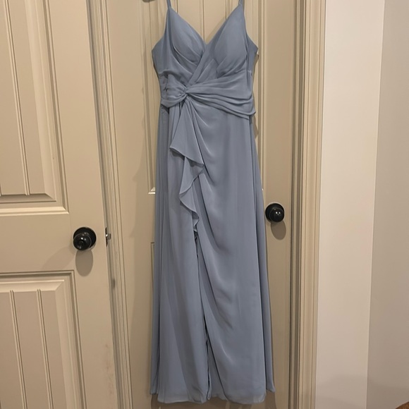 Dresses | Azazie Dusty Blue Bridesmaids Dress | Poshmark
